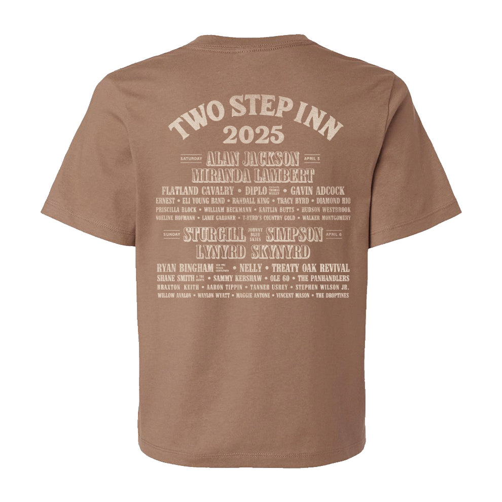 Women's Cactus Boxy Lineup Tee – Two Step Inn Festival